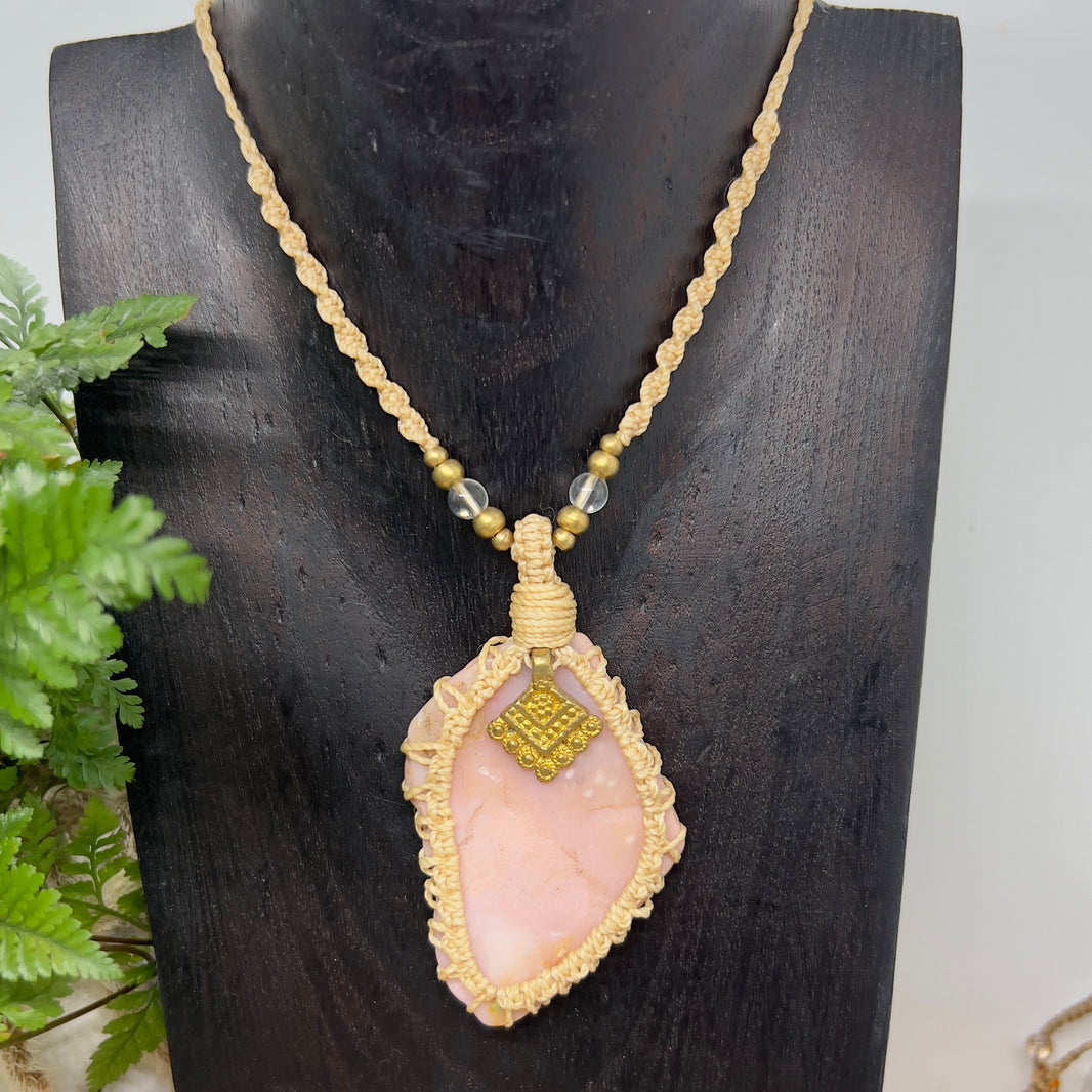 Crystal Macrame Necklaces and Talismans – Earth Energy